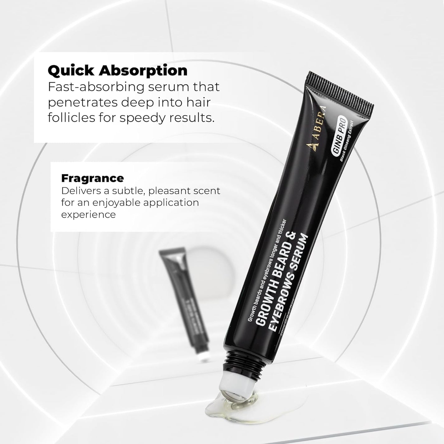 Abera Ginb Advanced Growth Beard & Eyebrows Serum For Men – Abera.us
